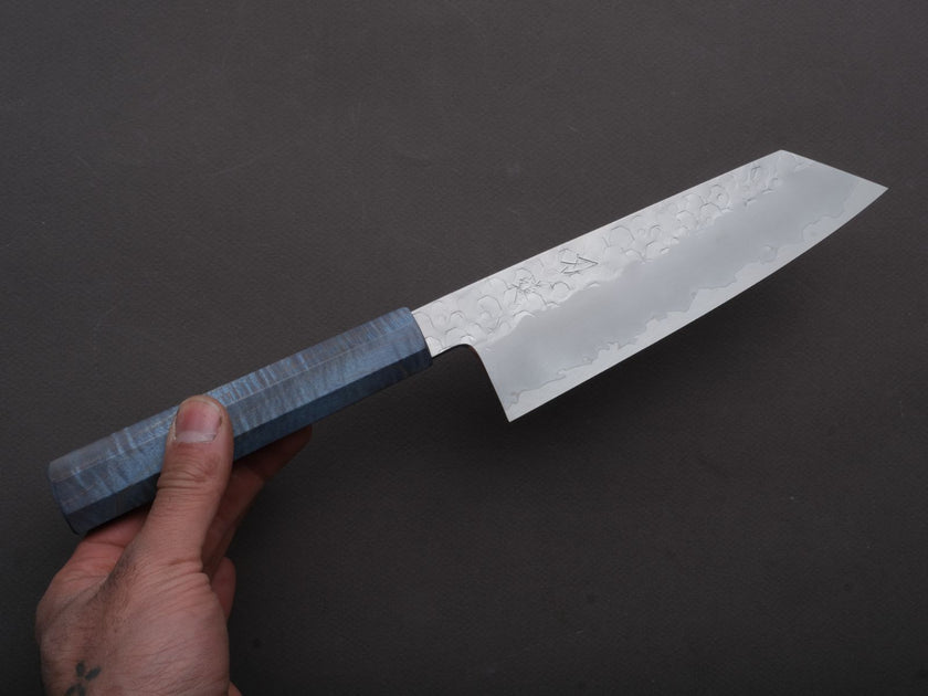 HADO - Shiosai - SG2 - Tsuchime - Bunka - 180mm - Blue Stabilized Wood ...