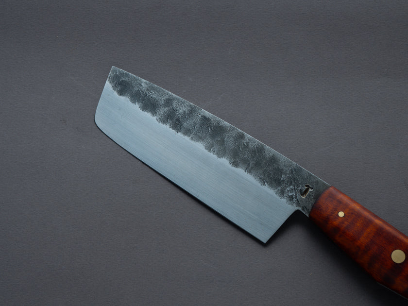 Theo Darvin - Hybrid - 1084 Carbon - 5.5" Nakiri - Curly Maple Western ...