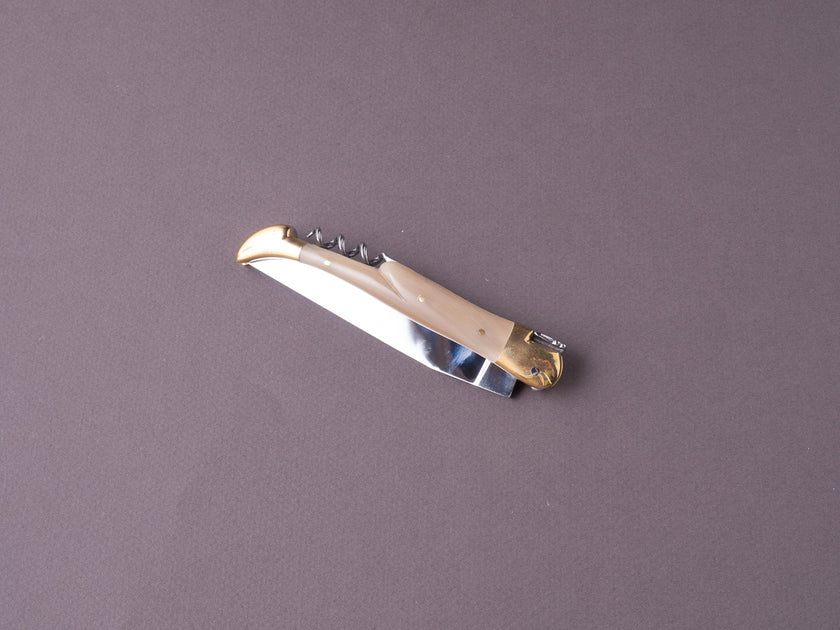 Forge De Laguiole - Folding/Pocket Knife - 12cm 2 Piece - Blonde Aubra ...