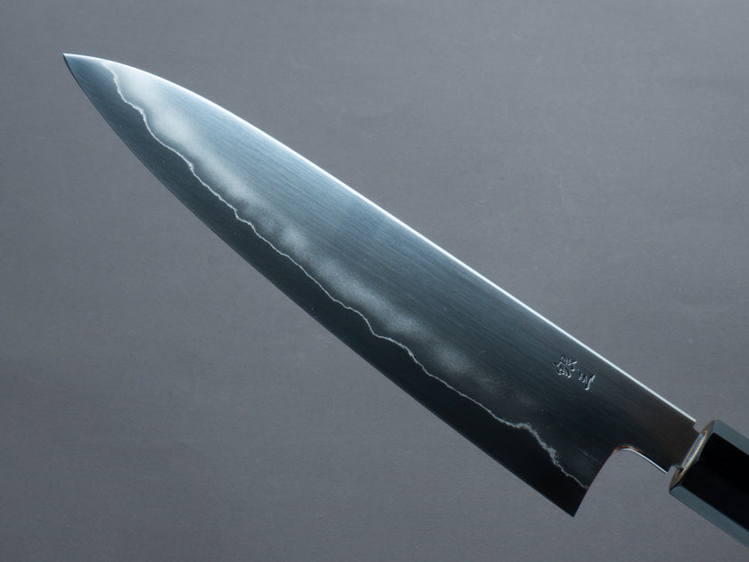 Tetsujin - Silver #3 - Ukiba - Gyuto - 210mm - Yakusugi Cedar handle ...