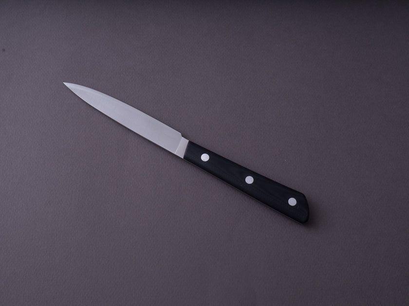 K Sabatier - 200 Range - 14C28N - 4" Paring- G10 Handle - Leather Slee ...