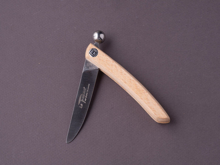 Facosa - Folding Knife - Le Thiers - 100mm Child Sphere - Natural Wood ...