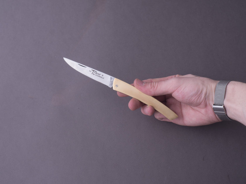 Coursolle - Le Thiers - 12cm Folding Knife - Spring System - Satin Bra ...
